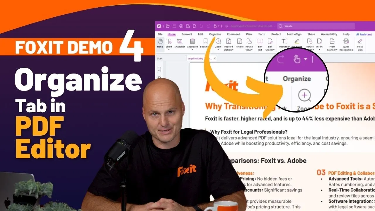 Demo 04 | Organize Tab | Arrange, Watermarks, and Bates Numbering ...